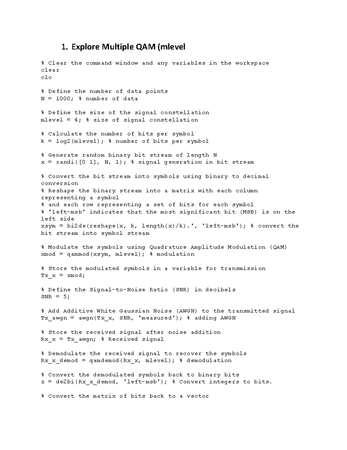 4g 5g nan mudhalvan document - 1. Explore Multiple QAM (mlevel % Clear ...