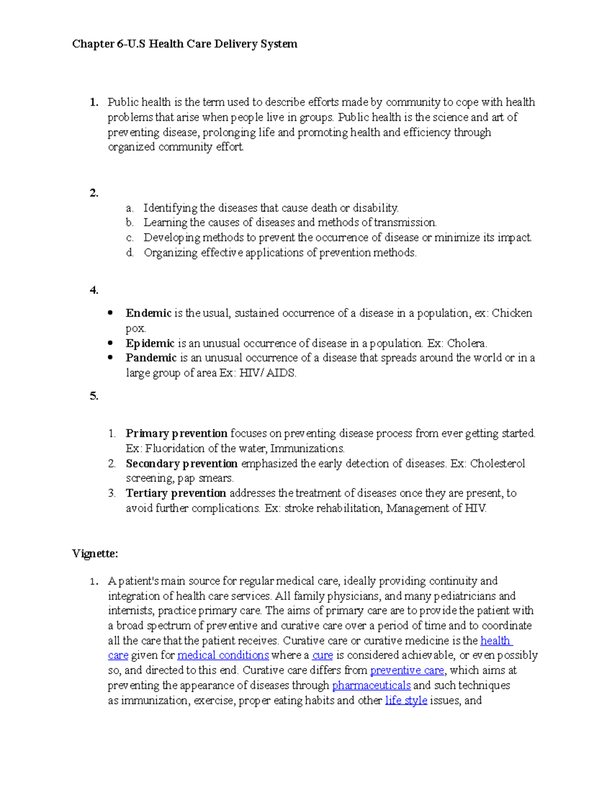 Fundamentals of US Healthcare Chapter 6 - Chapter 6-U Health Care ...