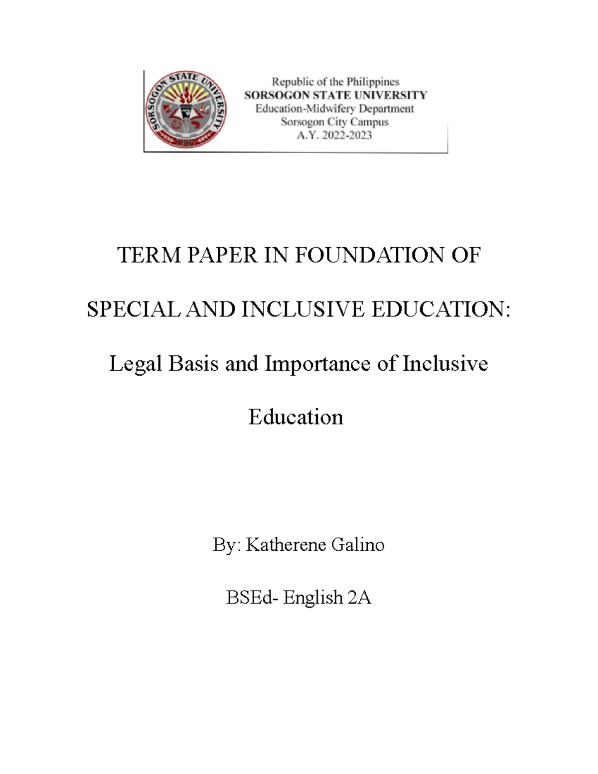 Katherene galino edited Termpaper Profed - TERM PAPER IN FOUNDATION OF ...