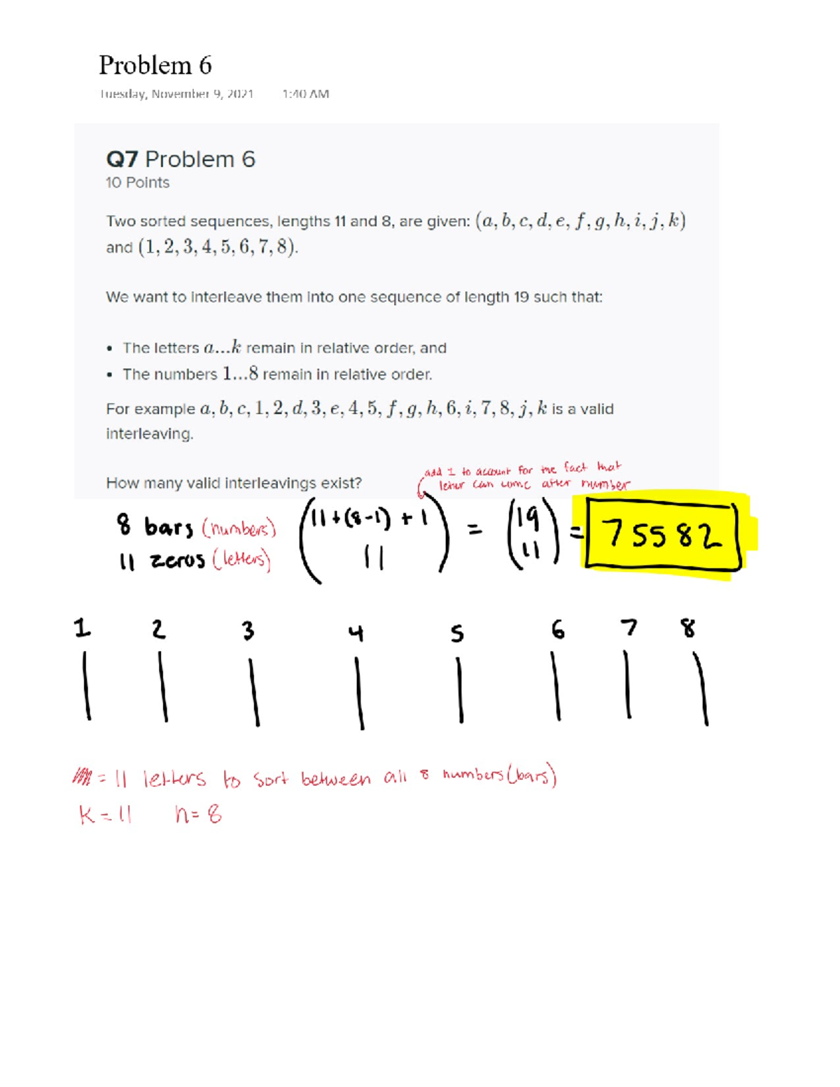 Problem 6 - Problem 6 Tuesday, November 9, 2021 1:40 AM Q7 Problem 6 10 ...