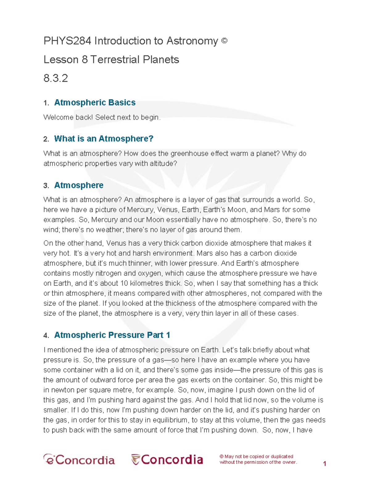 PHYS284 L8 3 2 Transcript - © May not be copied or duplicated without ...