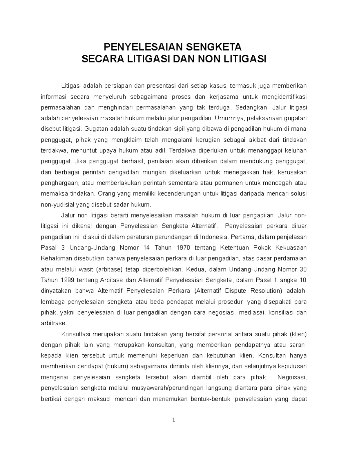 Bahan%20Kuliah%20OL%20KH%201 - PENYELESAIAN SENGKETA SECARA LITIGASI ...