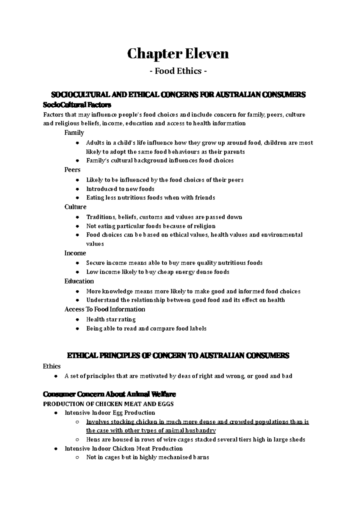 Chapter Eleven - Year 12 VCE Food Studies - Chapter Eleven - Food ...