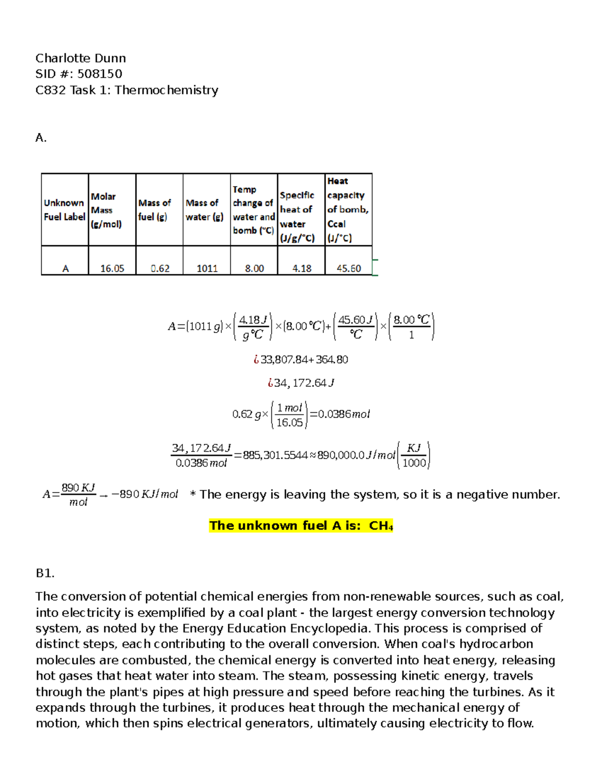 Chem 832 Task 1 Final - Task 1 Performance Assessment - Charlotte Dunn ...