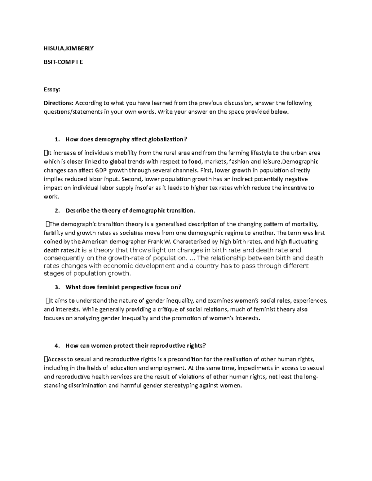 Hisulakimberly GEC 3 Chapter 10 - HISULA,KIMBERLY BSIT-COMP I E Essay ...