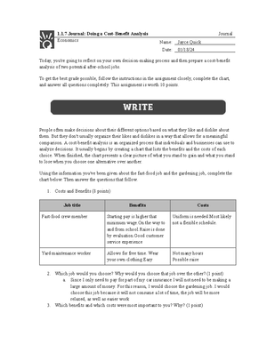 1.1.11 Practice - Written Assignment When You Wish upon a Star ...