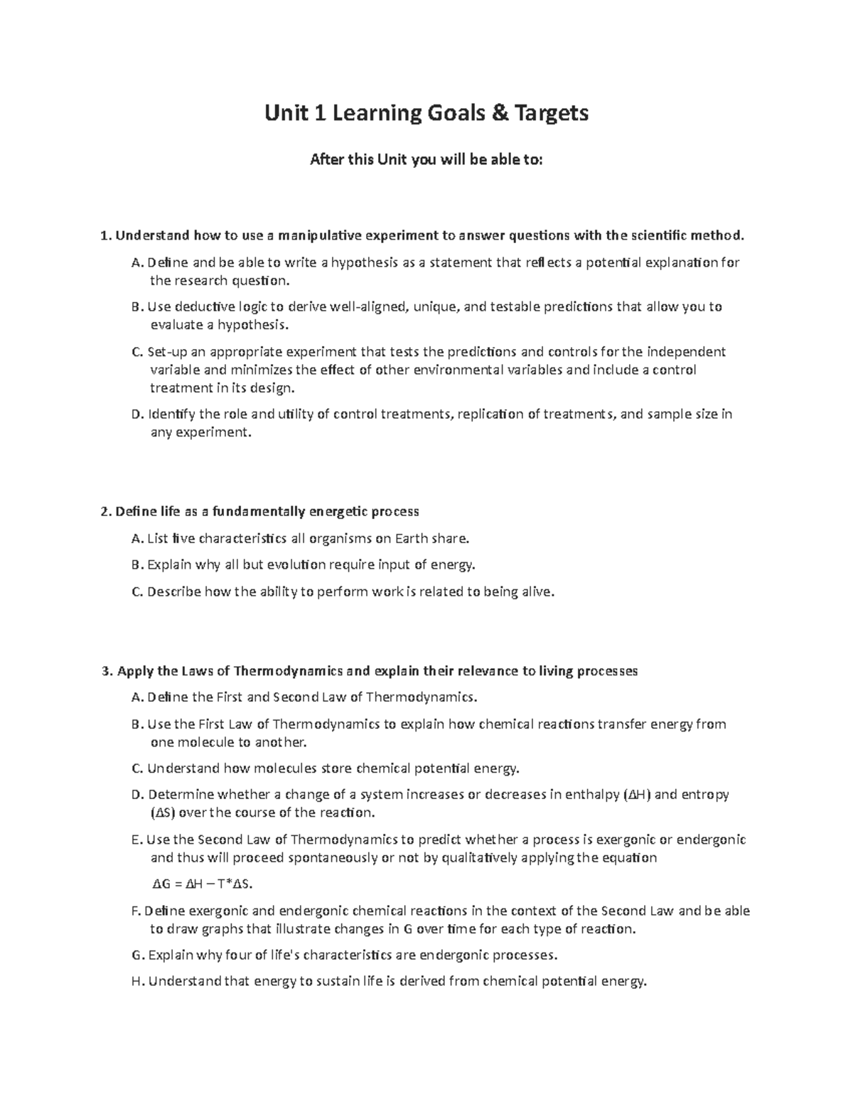 Unit 1 Learning Goals - Unit 1 Learning Goals & Targets A 3 er this ...