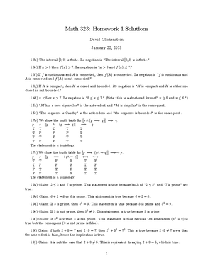 Hw4sol - Solutions to homework assignment 4 - Math 323: Homework 4 ...