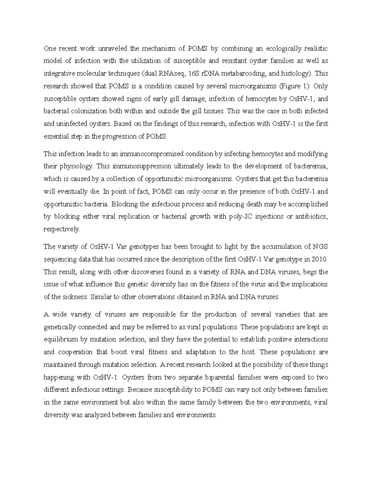 Summary 2 - notes of faculty member. - One recent work unraveled the ...