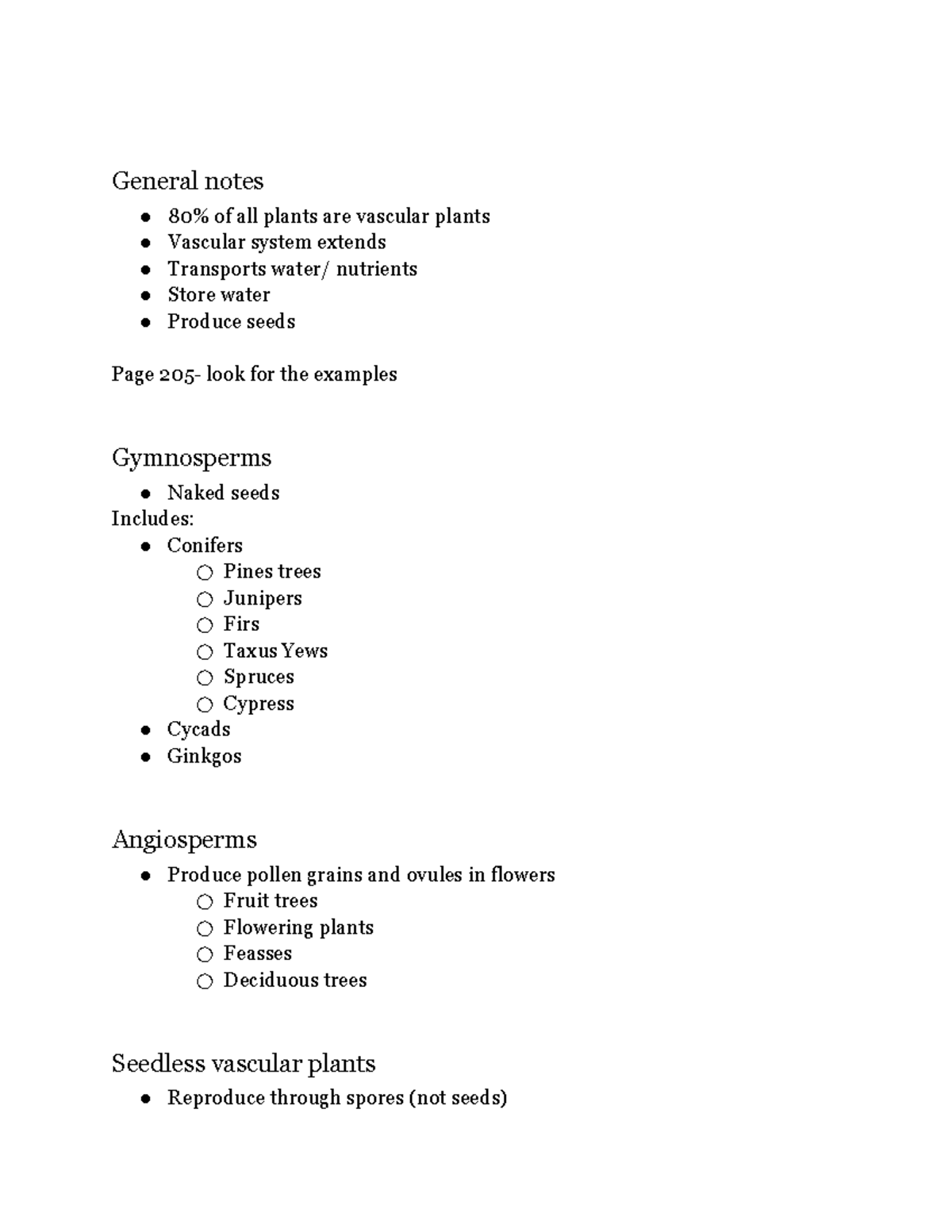 Plant Anatomy and Stucture - General notes 80% of all plants are ...