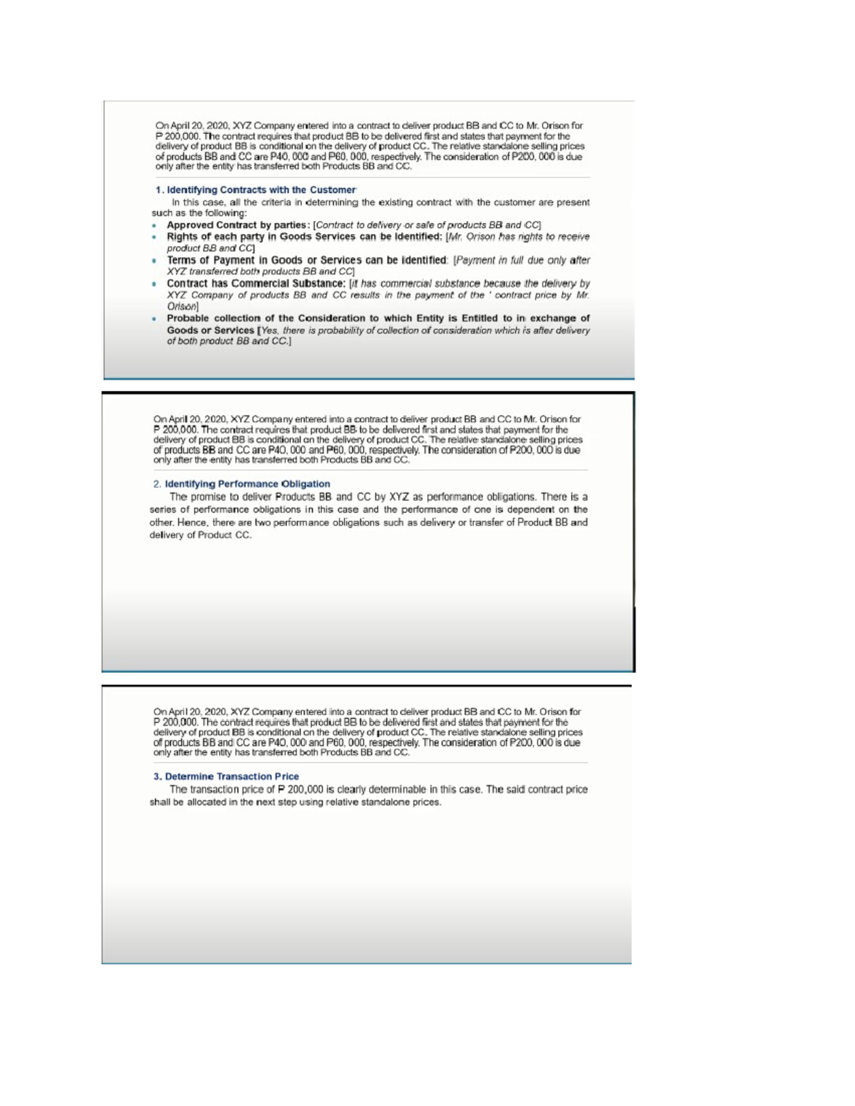 Audit of PFRS 15 - Auditing - Studocu