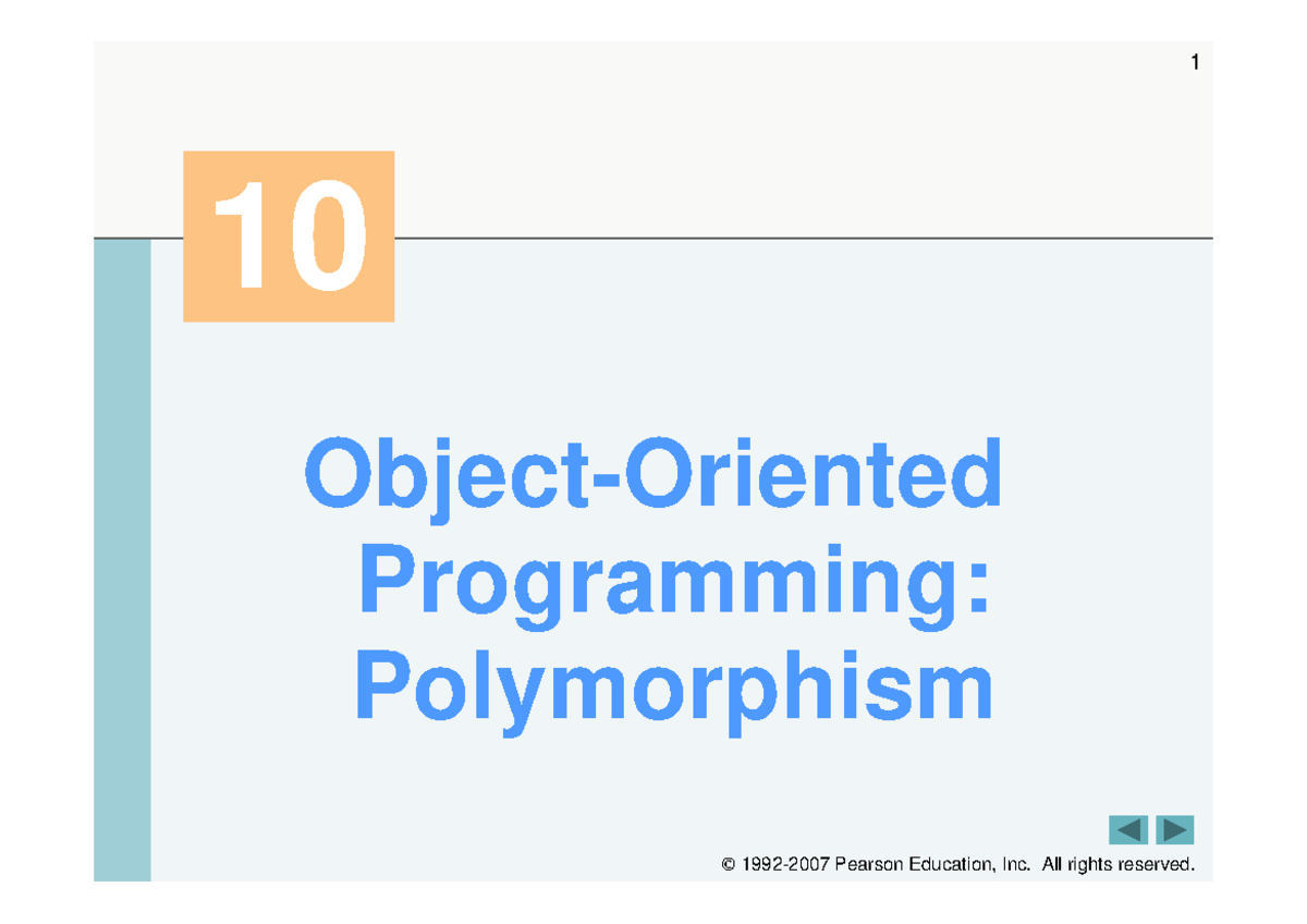 Polimorfismo - apuntes de poo de polimorfimos y herencia - 1010 Object ...