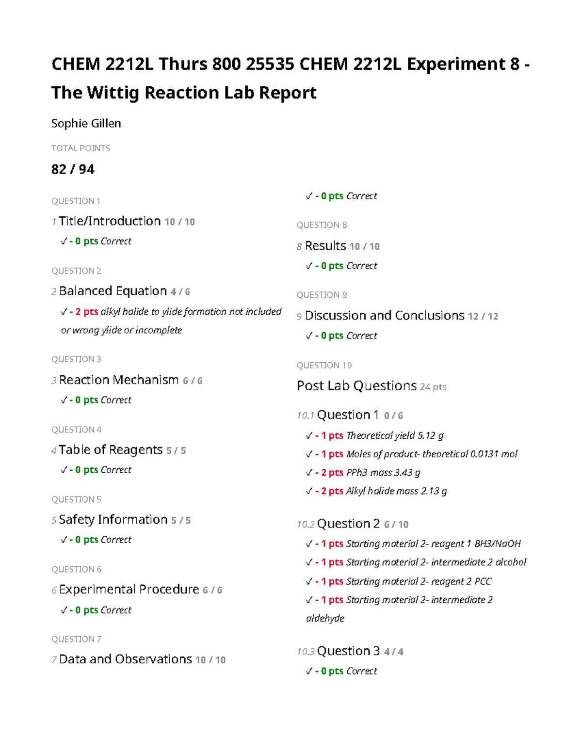 Exp 8 2.36.43 PM - lab report - CHEM 2212L - UGA - Studocu