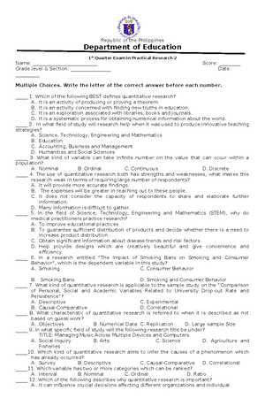 Worksheet no. 2 - Assignment - Republic of the Philippines CAMARINES ...