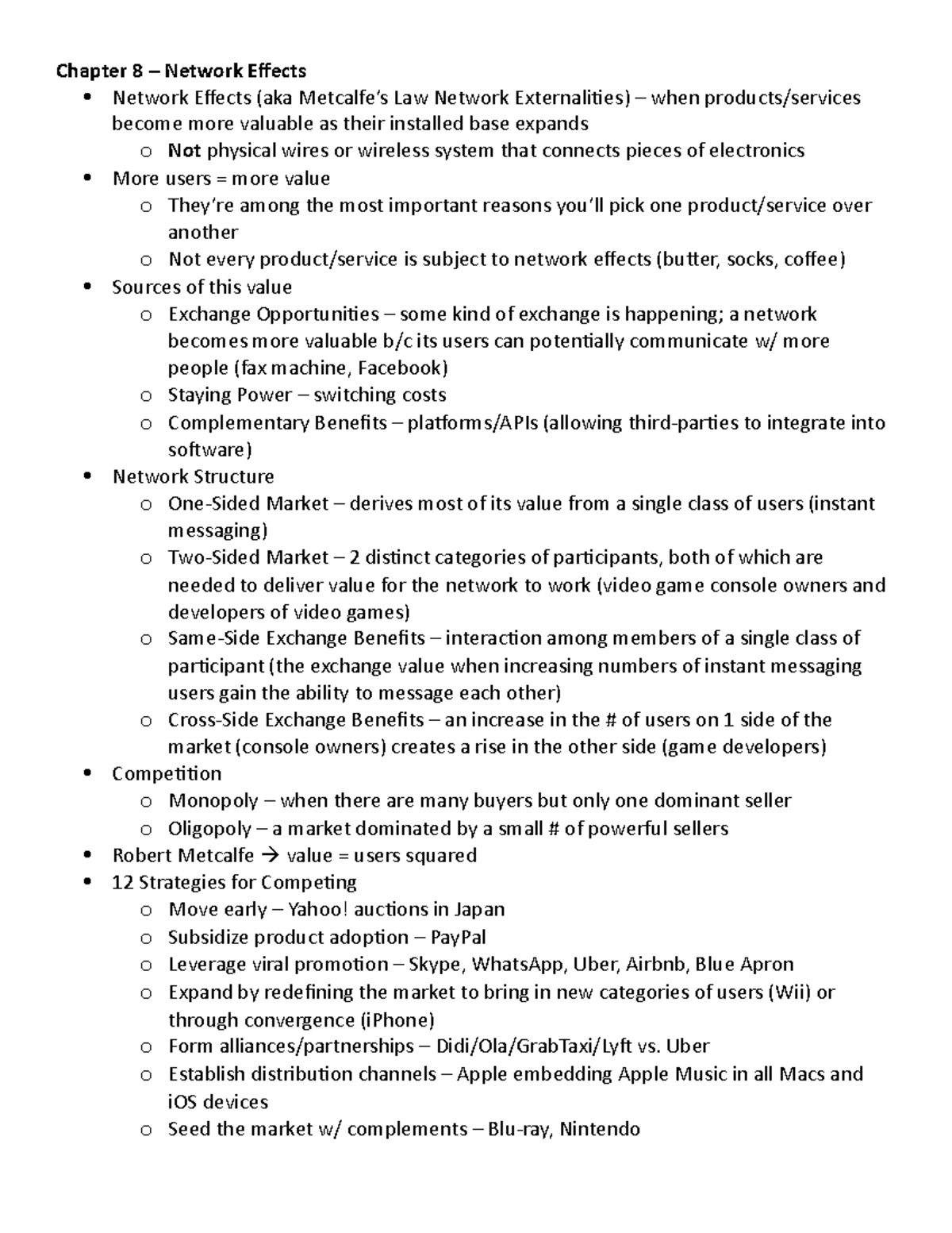 Copy of OIM Exam 3 Notes - Summary Intro to Business Info Systems ...