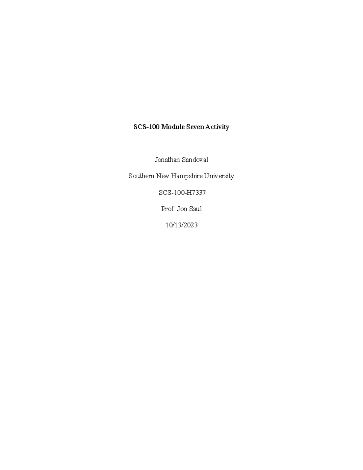 SCS 100 Module 7 1 Jonathan Sandoval - SCS-100 Module Seven Activity ...