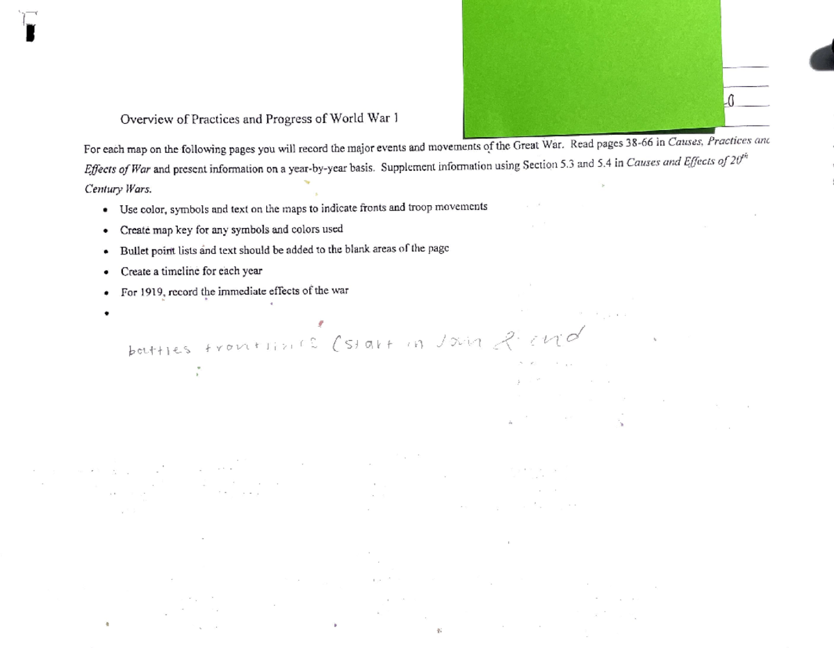 Operation maps of WW1 - Maps for each year of the event with a timeline ...