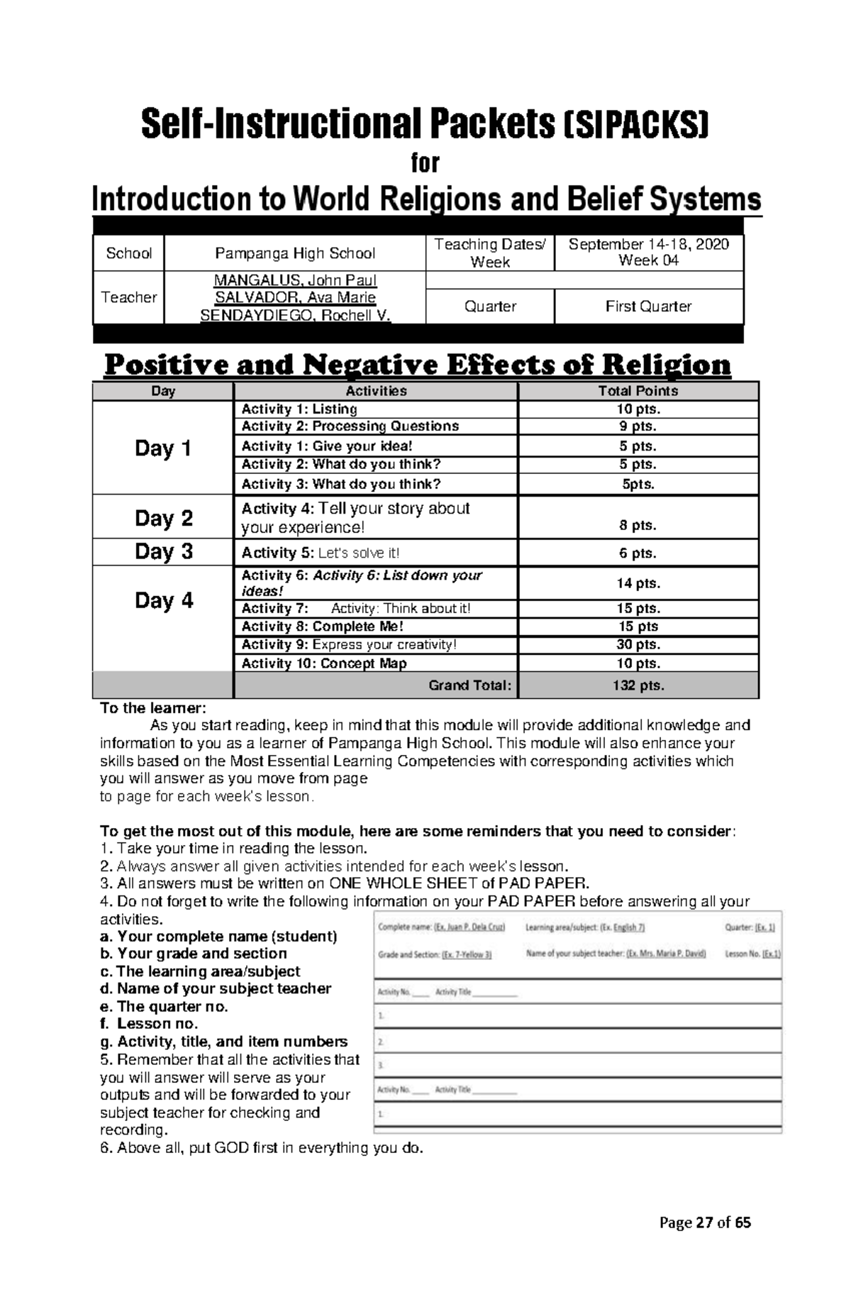526311057 Grade 11 Humss Araling Panlipunan World Religions Week 4 ...