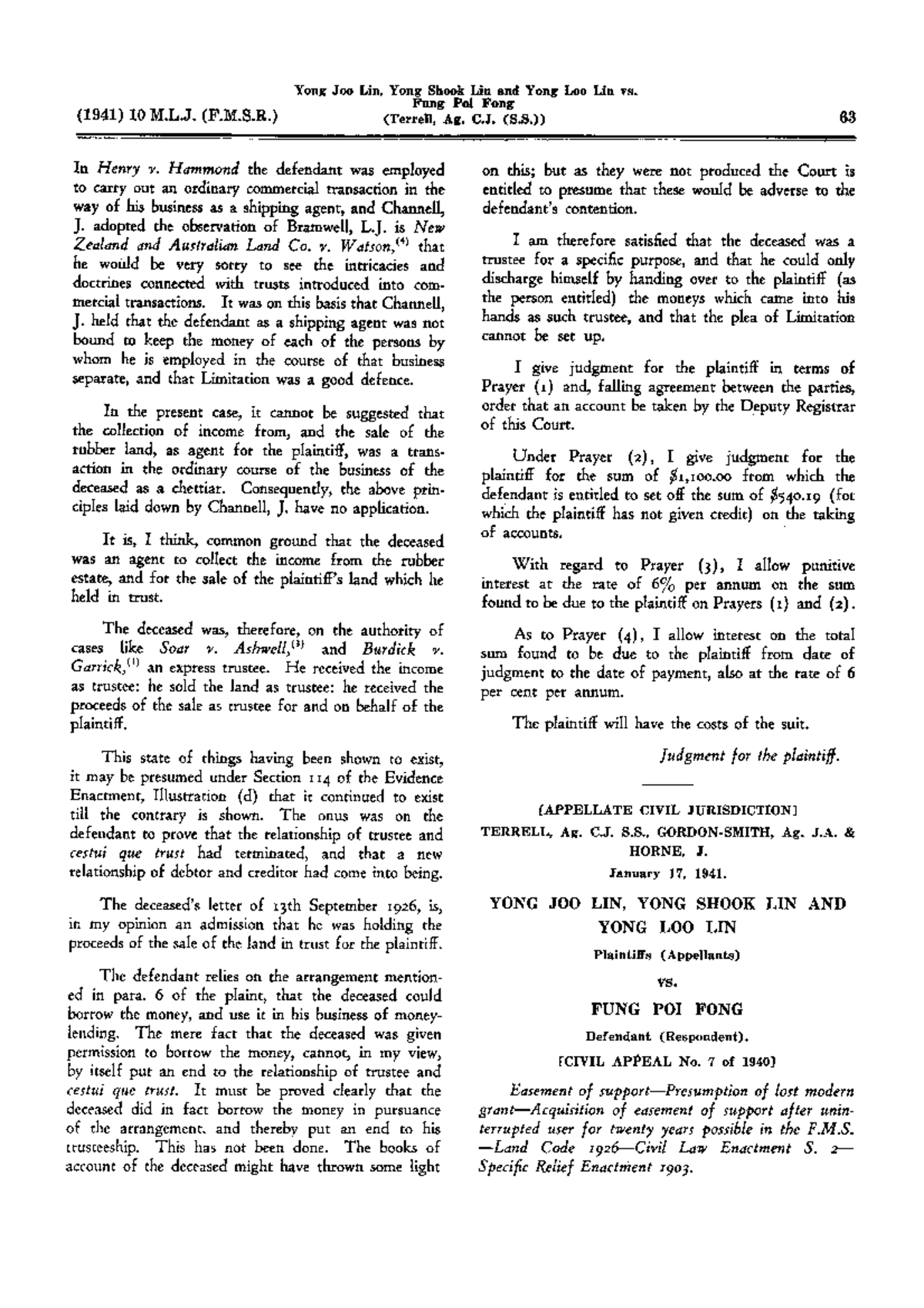 02 Case 0 YONG JOO LIN YONG Shook LIN AND YONG LOO LIN v FUNG POI FONG ...