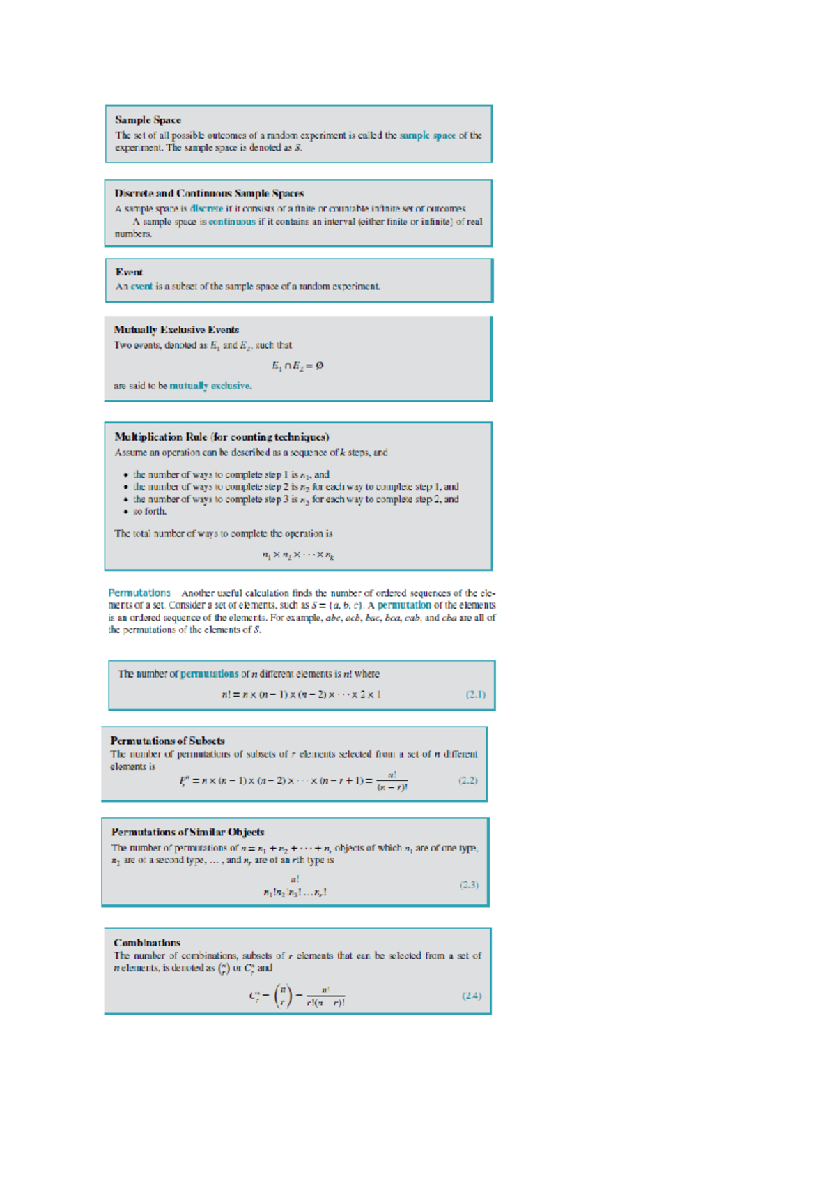 All formulas of Probability and Statistics - TU Eindhoven - Studeersnel
