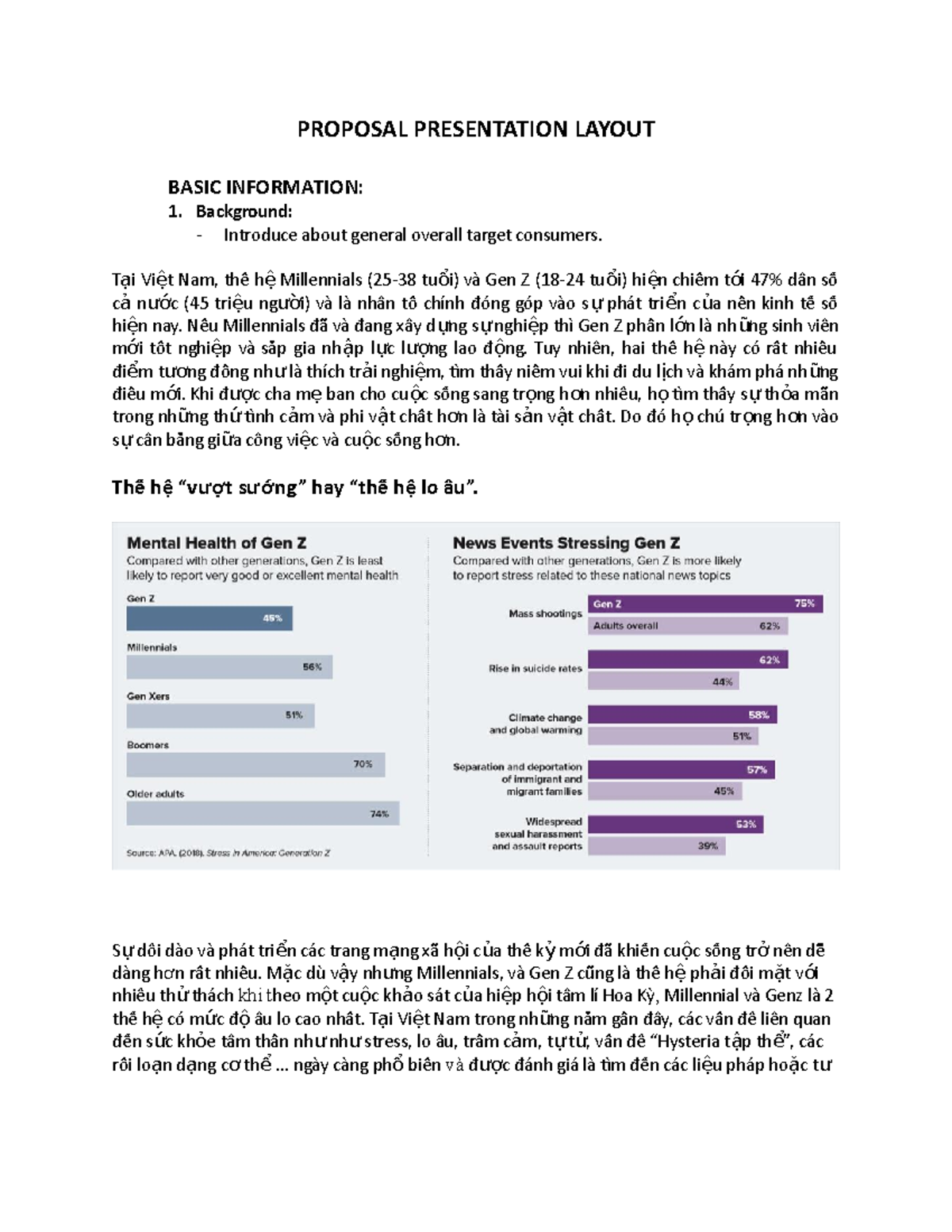 Proposal Presentation - PROPOSAL PRESENTATION LAYOUT BASIC INFORMATION ...
