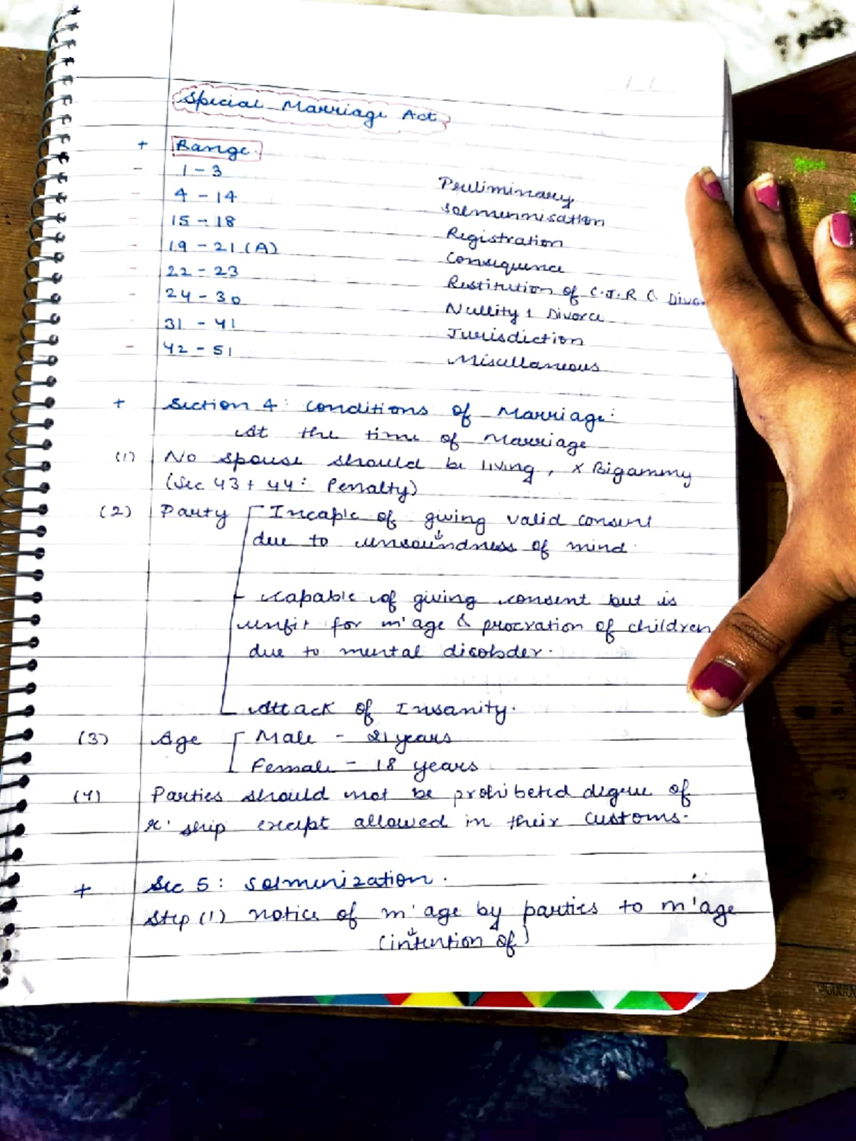 SMA Sections - Sma notes - (2) (3) + Speeia Mauiag Aot |Bange l- 4 - 14 ...