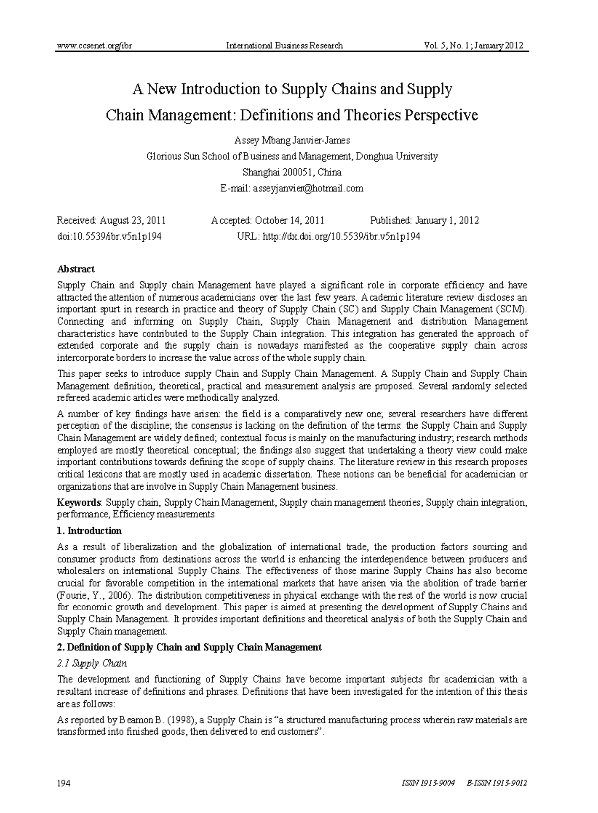 17. A New Introduction to Supply Chains and Supply Chain Management ...