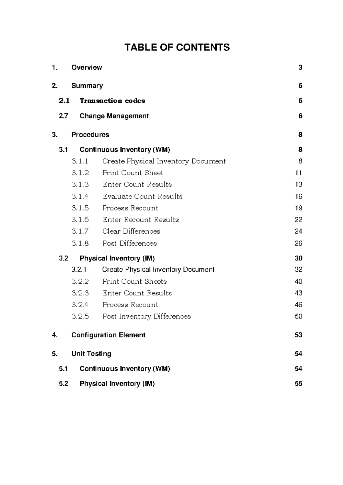 Wm Stock - zzss - TABLE OF CONTENTS 1. Overview 2. Summary 2 ...