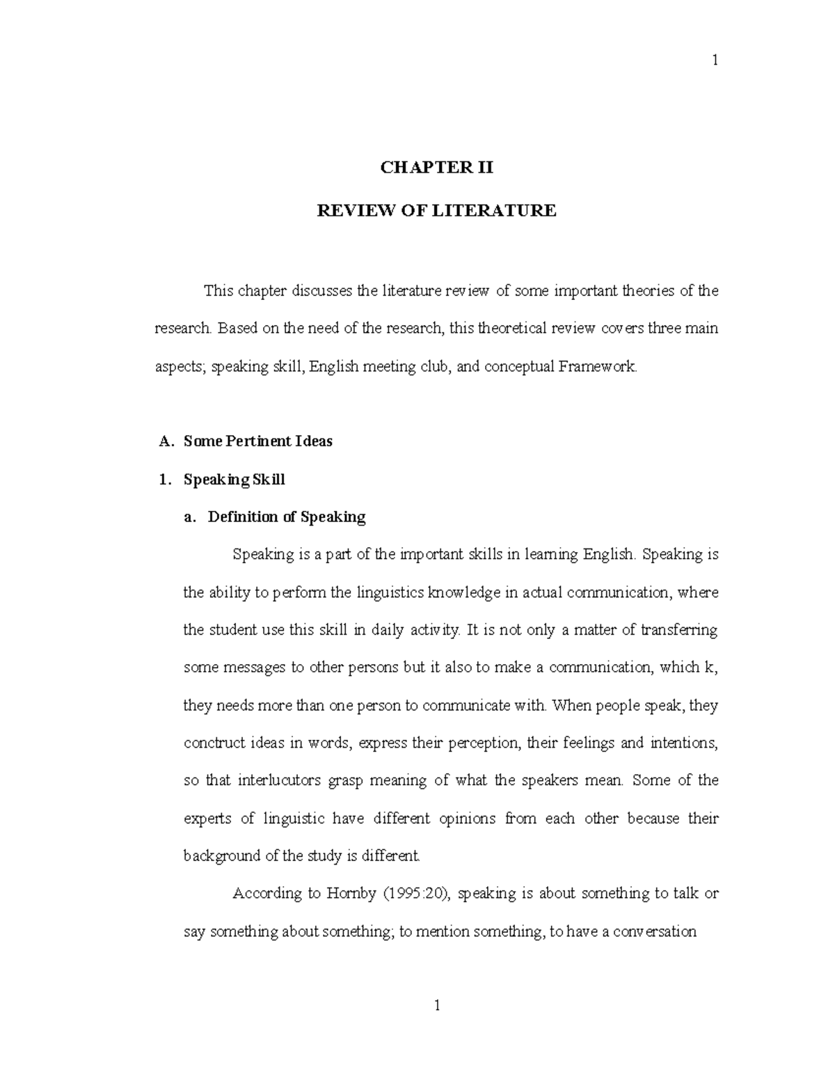 Chapter II Thesis - 1 CHAPTER II REVIEW OF LITERATURE This chapter ...