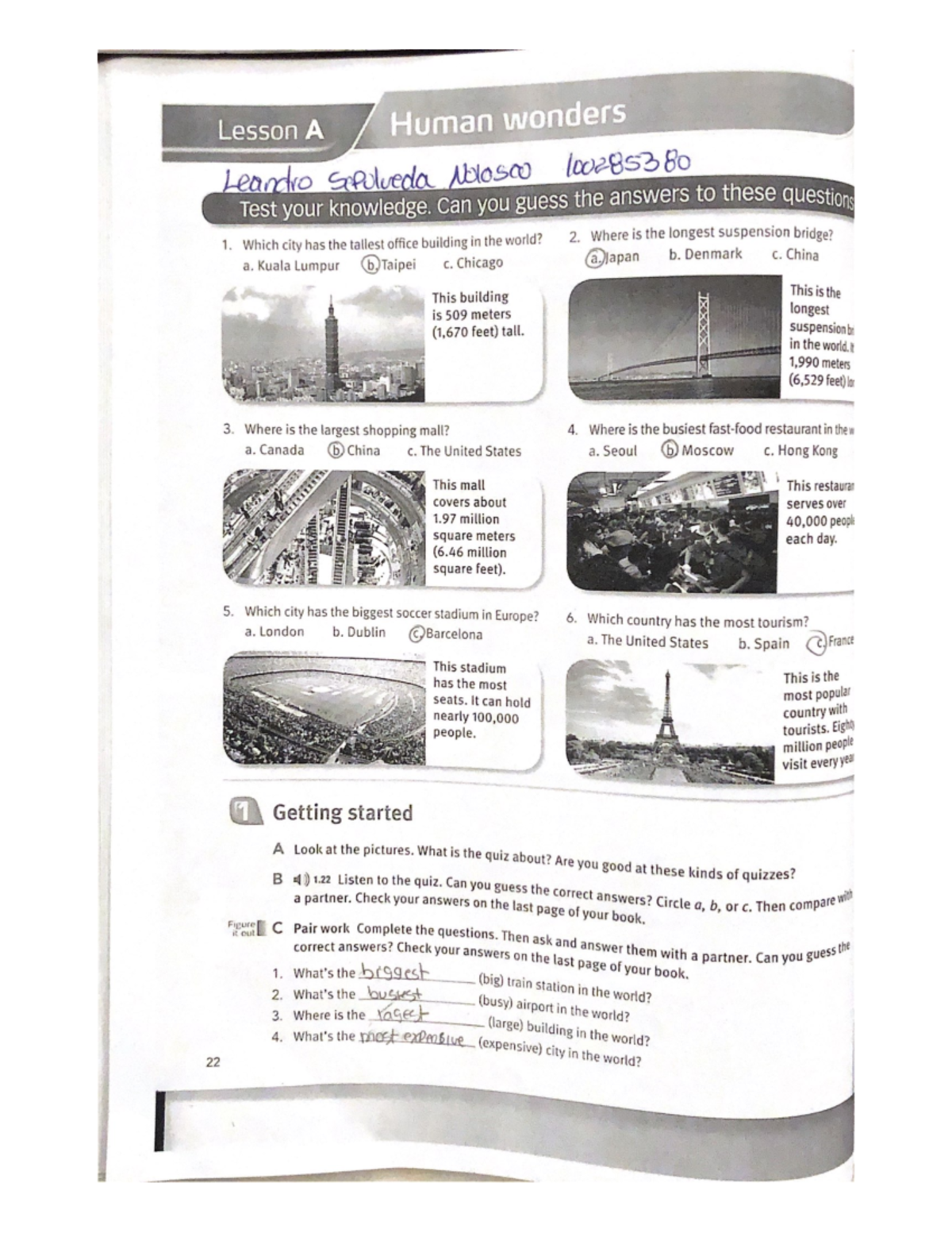 Unit 3 Lesson A Studentbook - Inglés II - Studocu