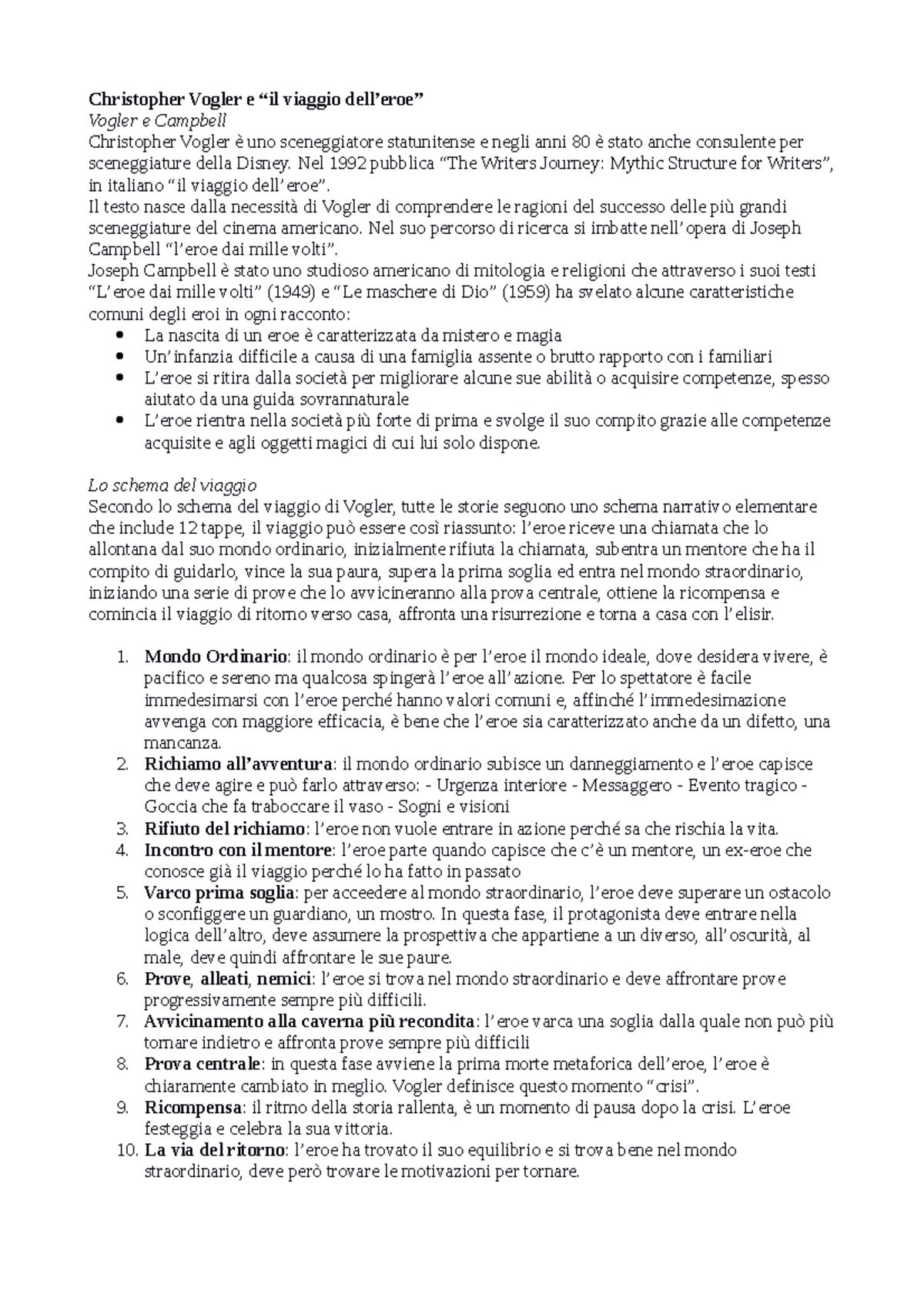 Narratologia e storytelling Christopher Vogler e “il viaggio dell’eroe ...