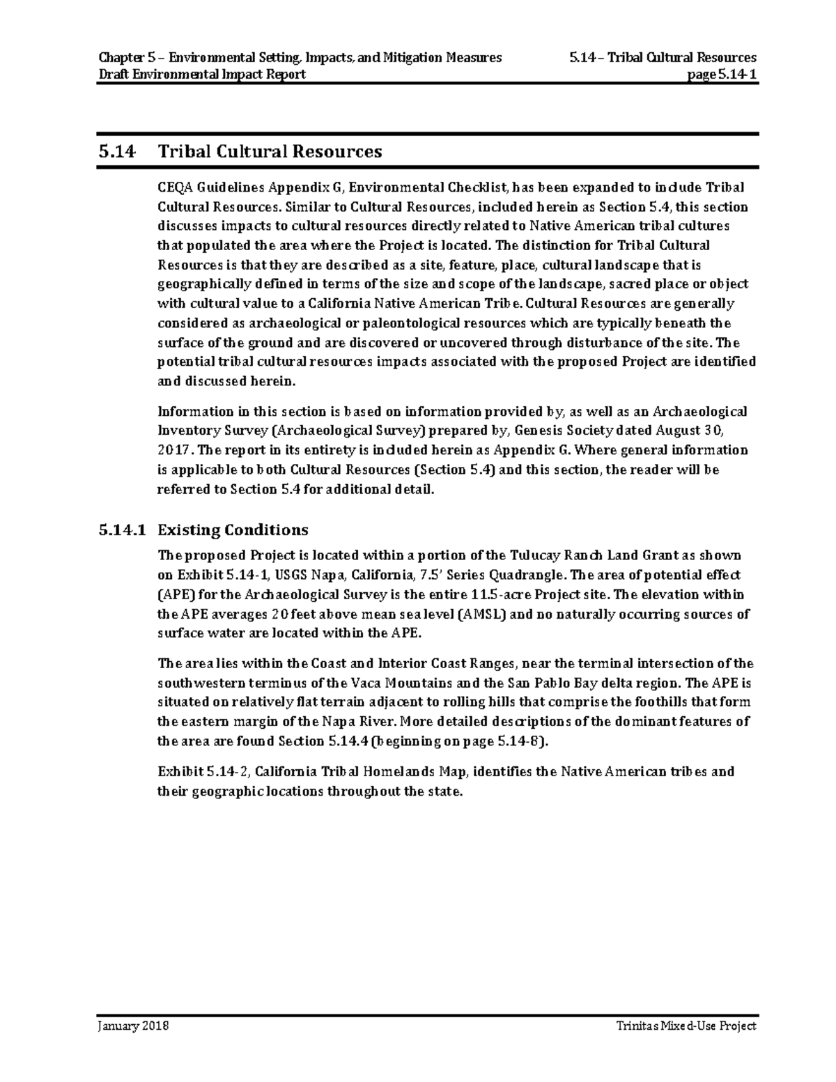 Trinitas Draft EIR (Jan 2018 ) Part 05-14 Tribal Cultural Resources ...