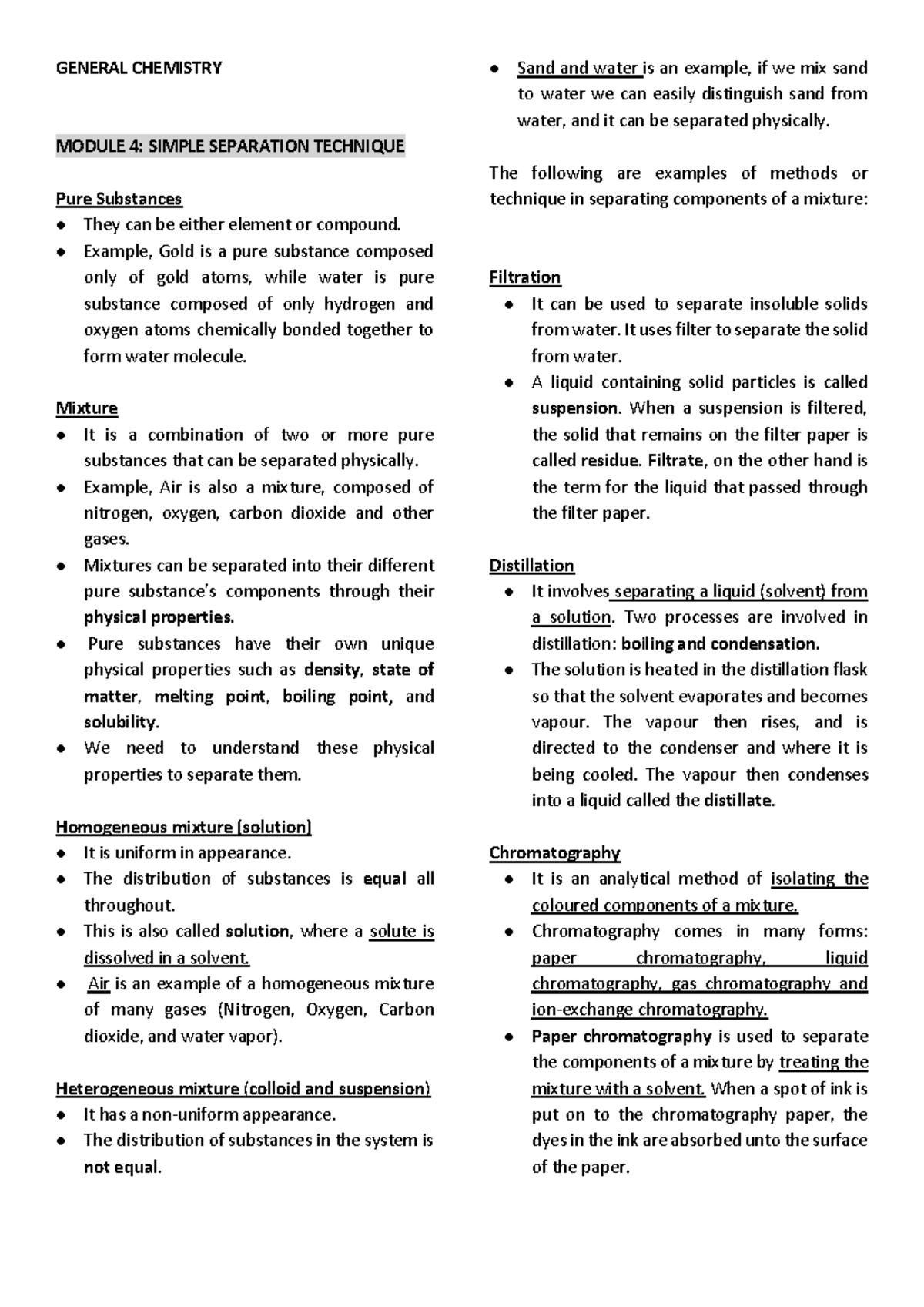 GEN-CHEM-Reviewer - REVIEWER - GENERAL CHEMISTRY MODULE 4: SIMPLE ...
