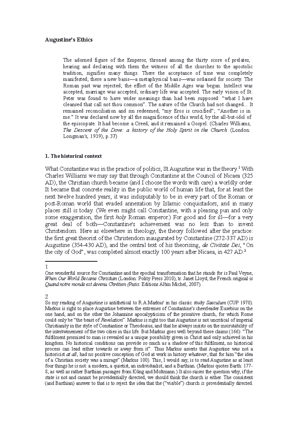 Augustinesethics - Classical Philosopher - Augustine's Ethics The ...