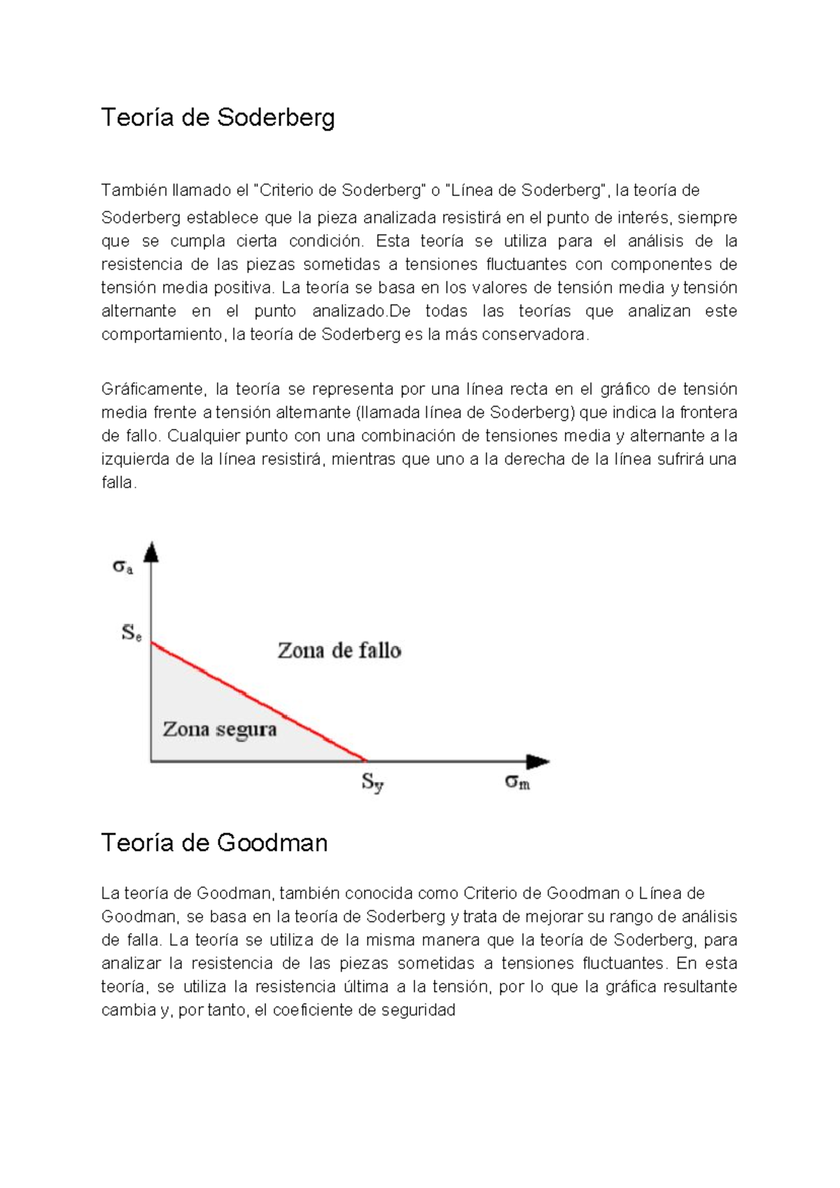 Teorias de falla - Apuntes 5-7 - Teoría de Soderberg También llamado el ...