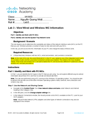 2.3.8 Lab - Navigate the IOS by Using Tera Term for Console Connectivity - Lab - Navigate the ...