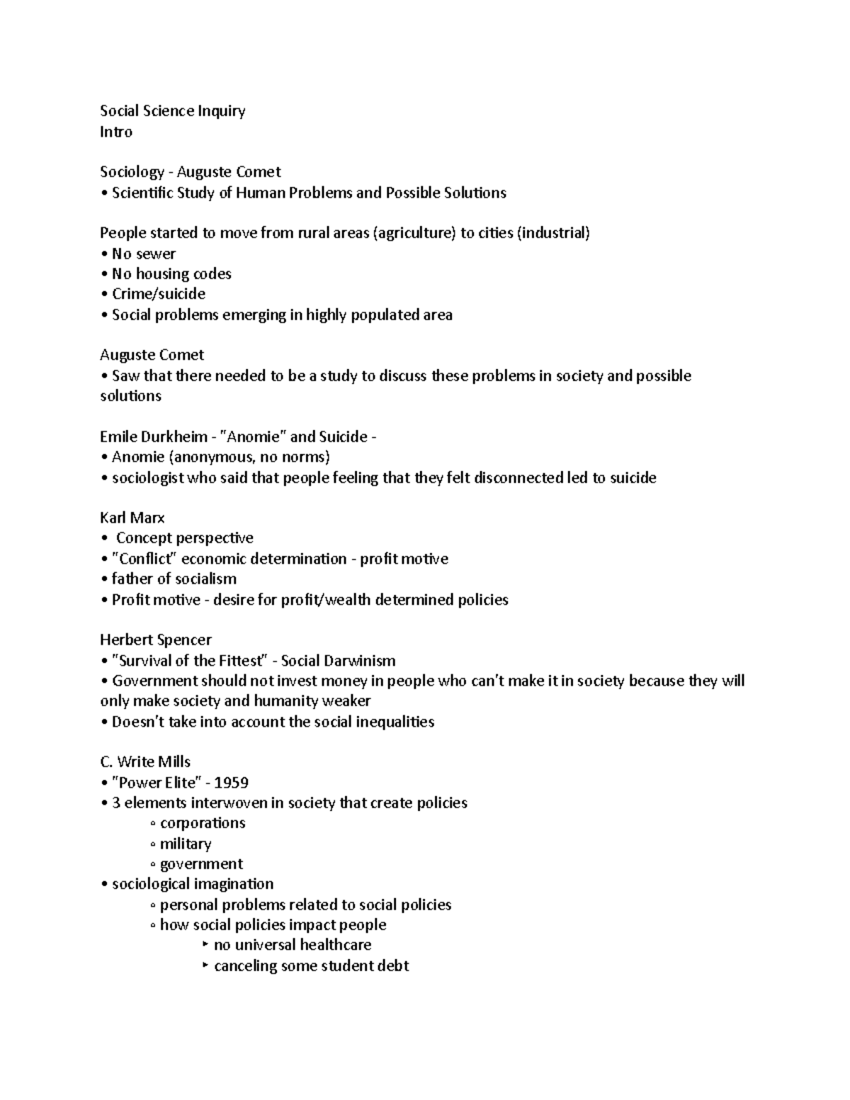 Social Science Inquiry - Intro - Social Science Inquiry Intro Sociology ...