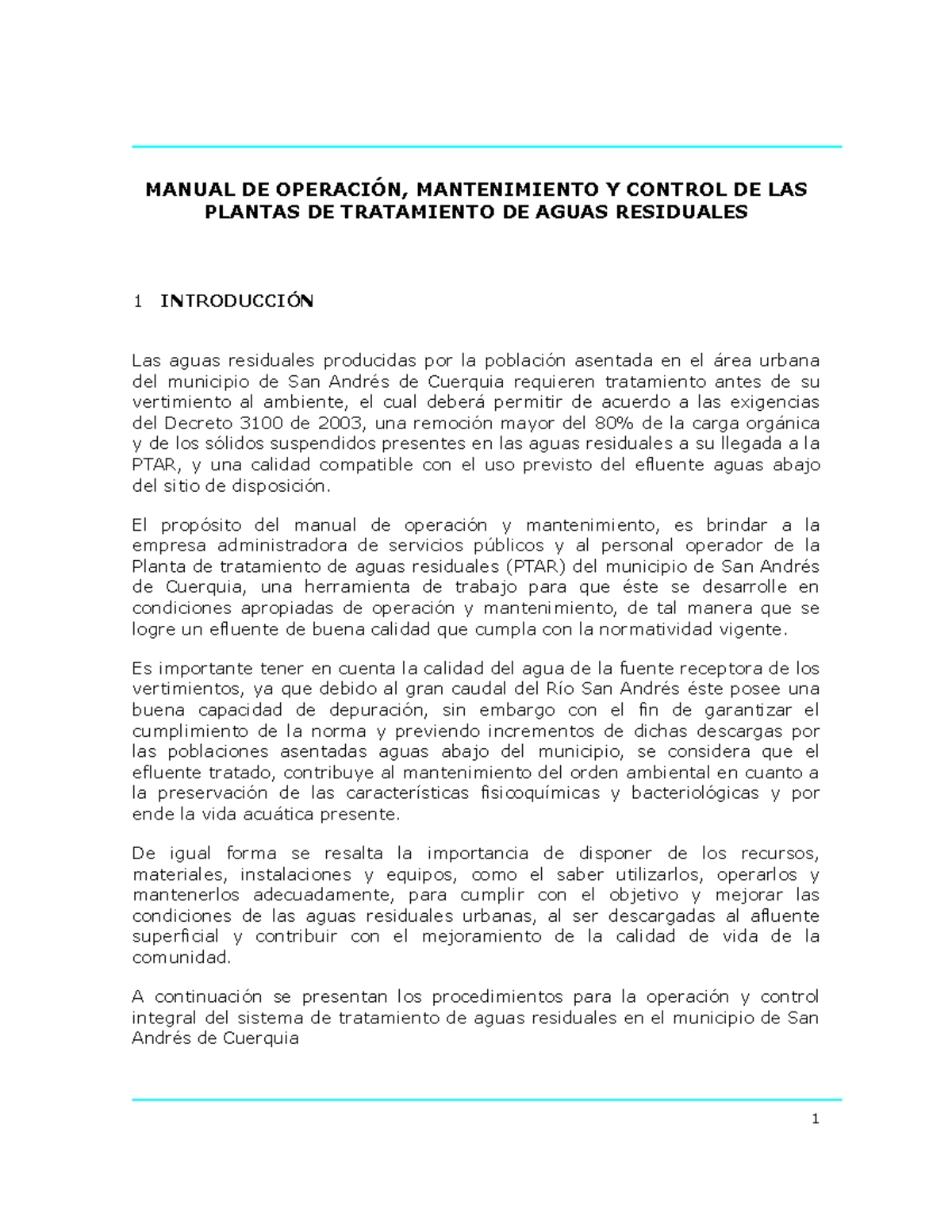 Mantenimiento PTAR - Manual de operacion y manteniemiento del planta de tratamiento de aguas ...