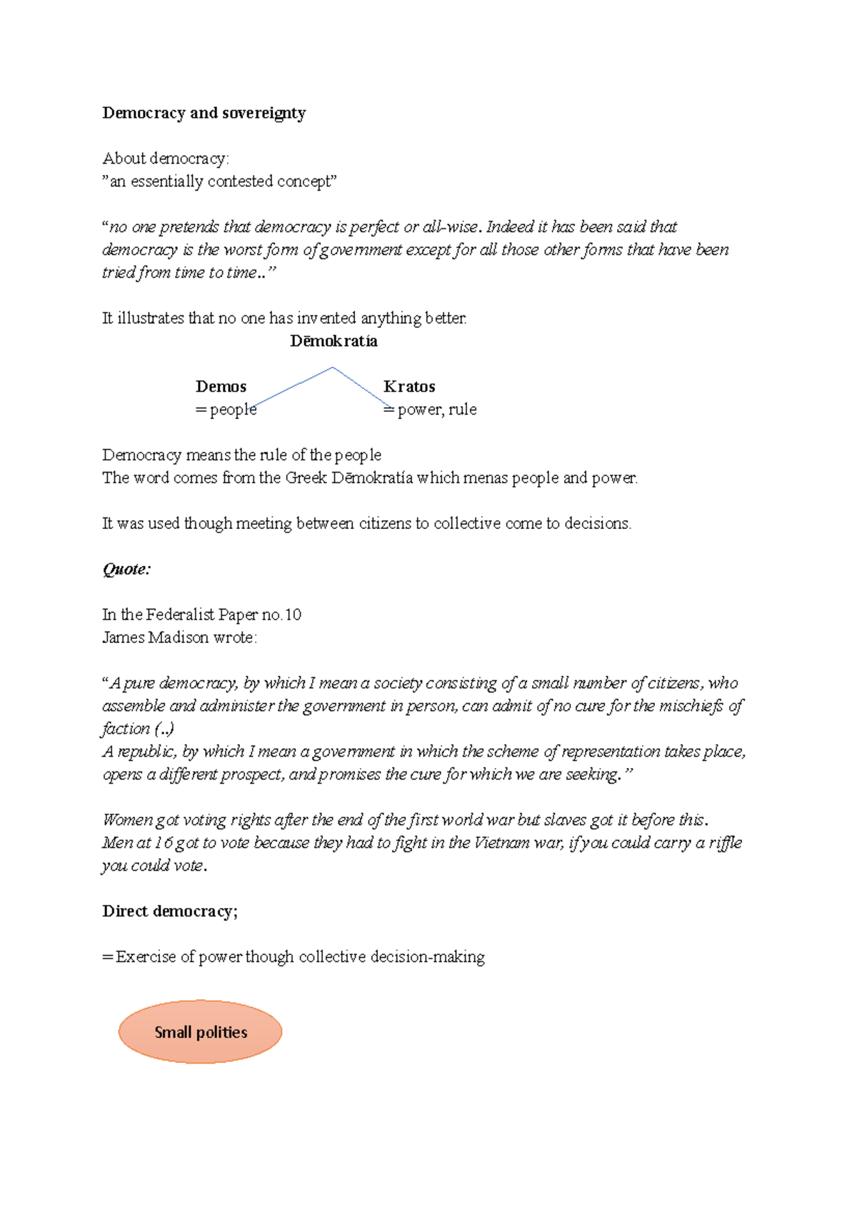 Democracy and sovereignty - Democracy and sovereignty About democracy ...