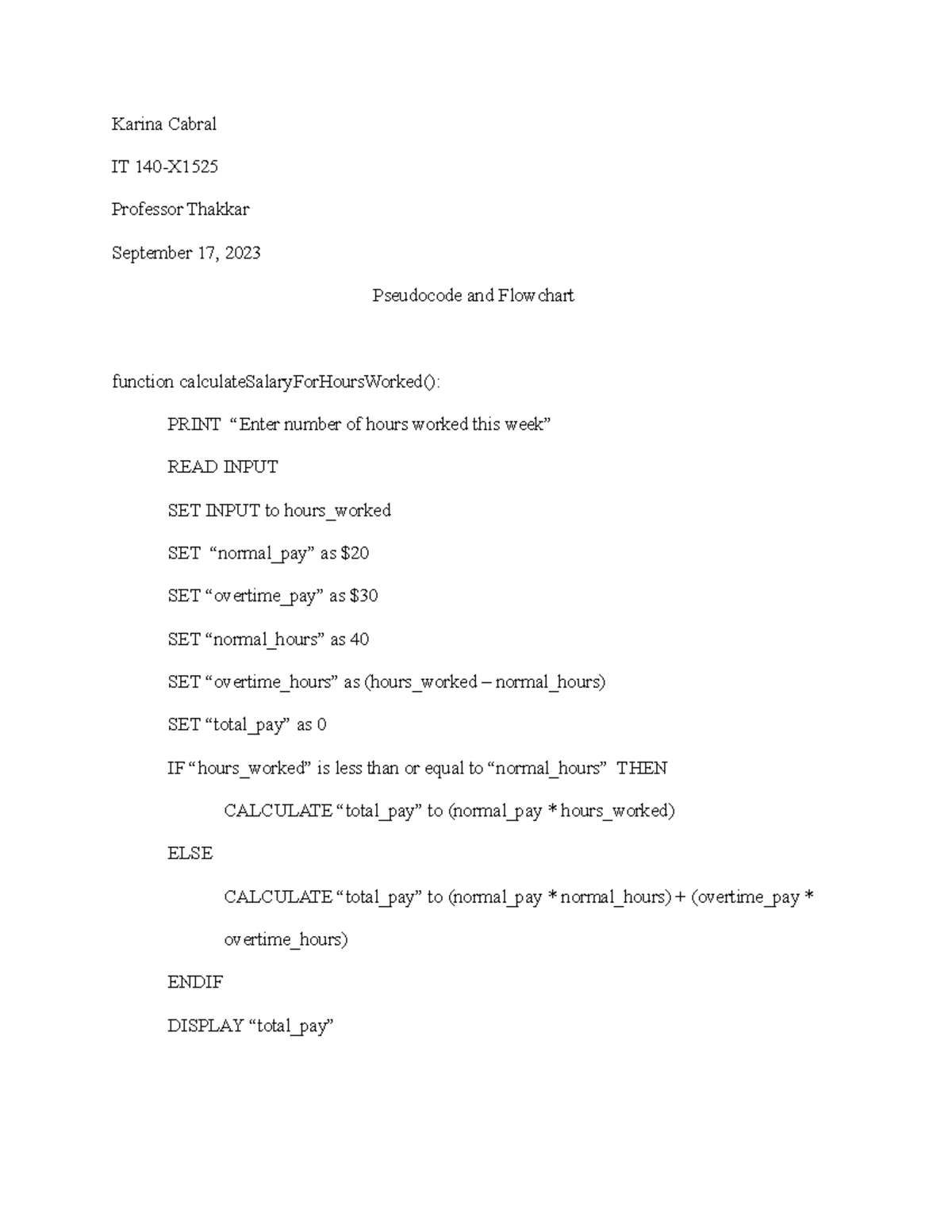 Snhu It140 Assignment 3 3 Karina Cabral It 140 X Professor Thakkar September 17 2023