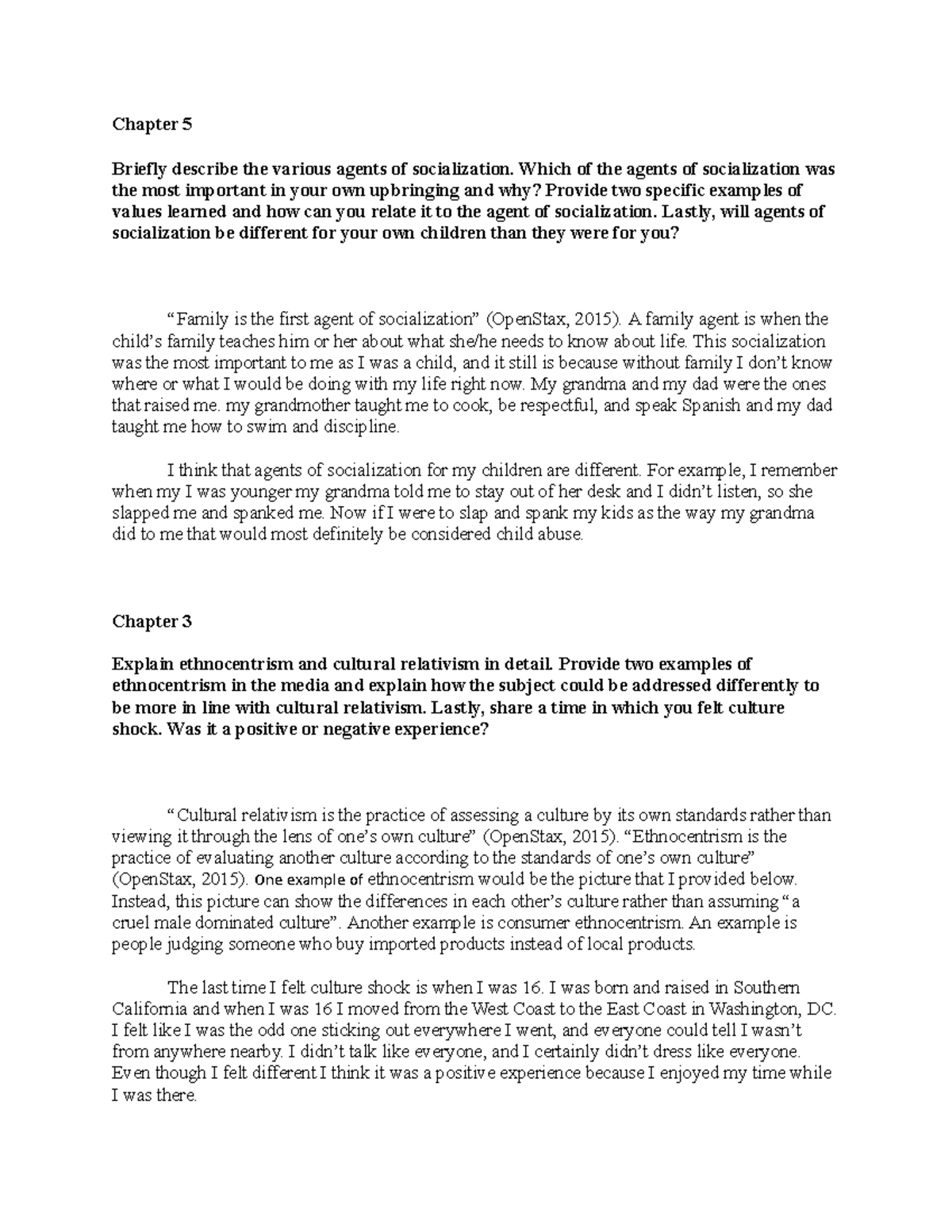 Week3 - discussion - Chapter 5 Briefly describe the various agents of ...