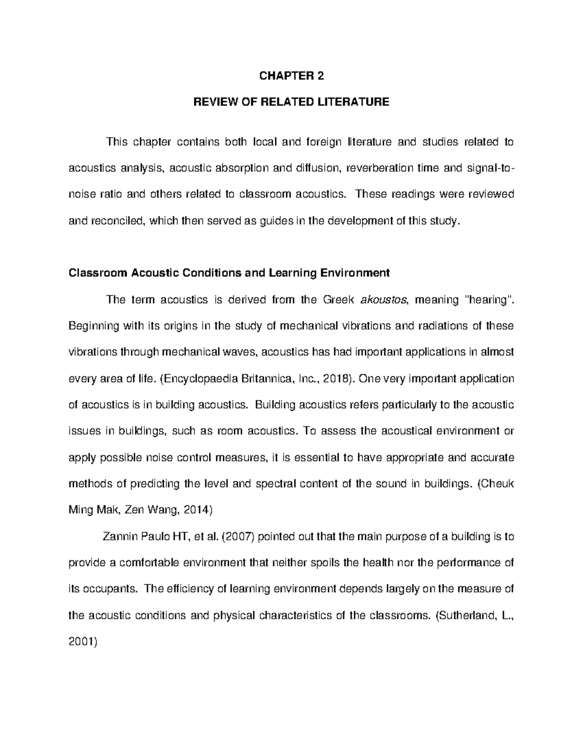 Chapter 2 Sample OF Review OF Related Literature - CHAPTER 2 REVIEW OF ...