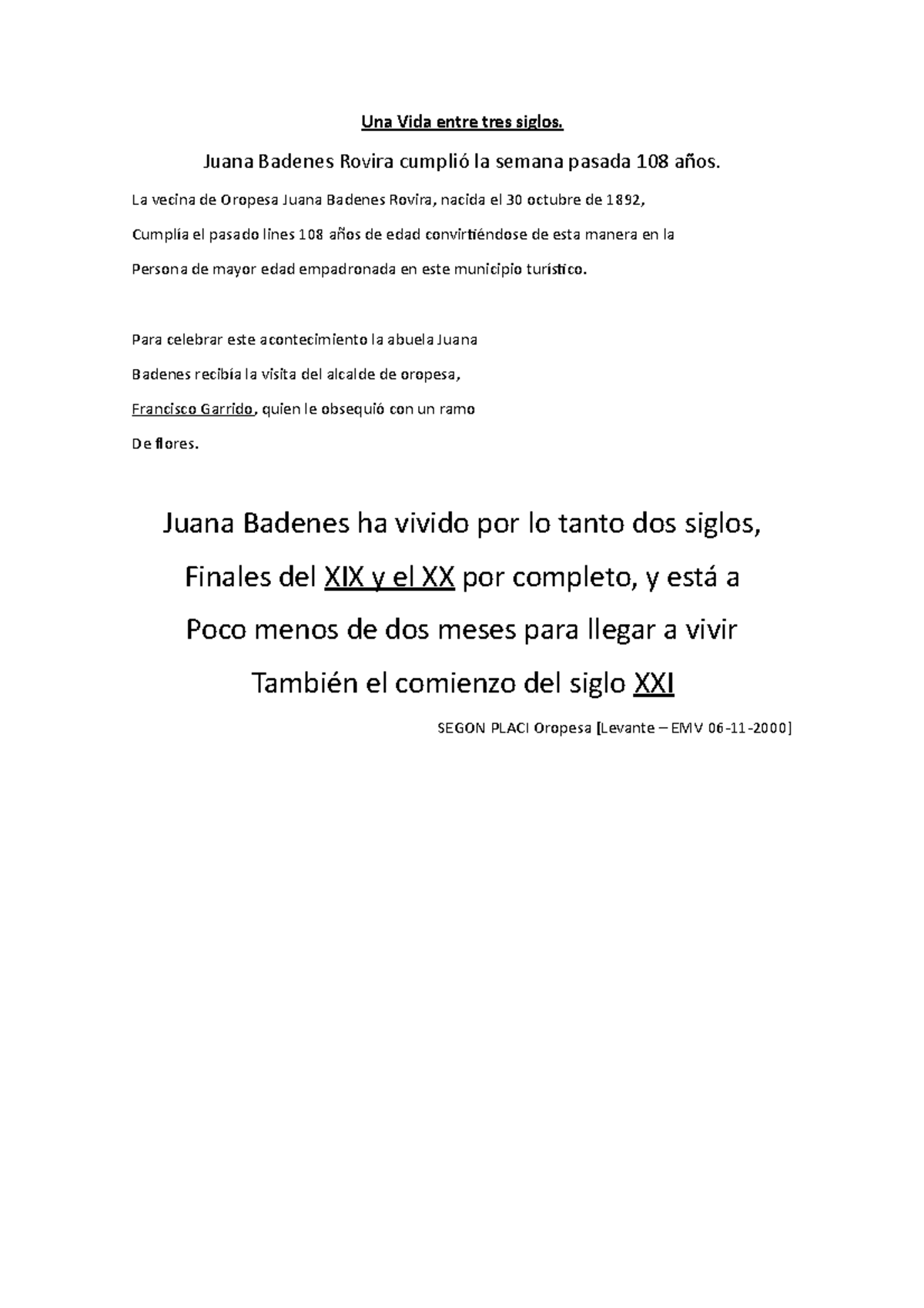 Procesador de texto 3 - asdasdsad - Una Vida entre tres siglos. Juana ...