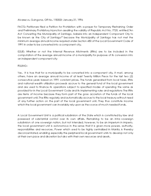 RA 7160 - LGC 4 - The Local Government Code - Republic Act 7160 - Local ...