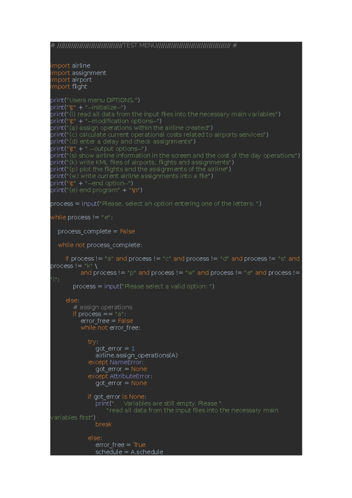 Info Project - Final Menu - # /////////////////////////////////TEST ...