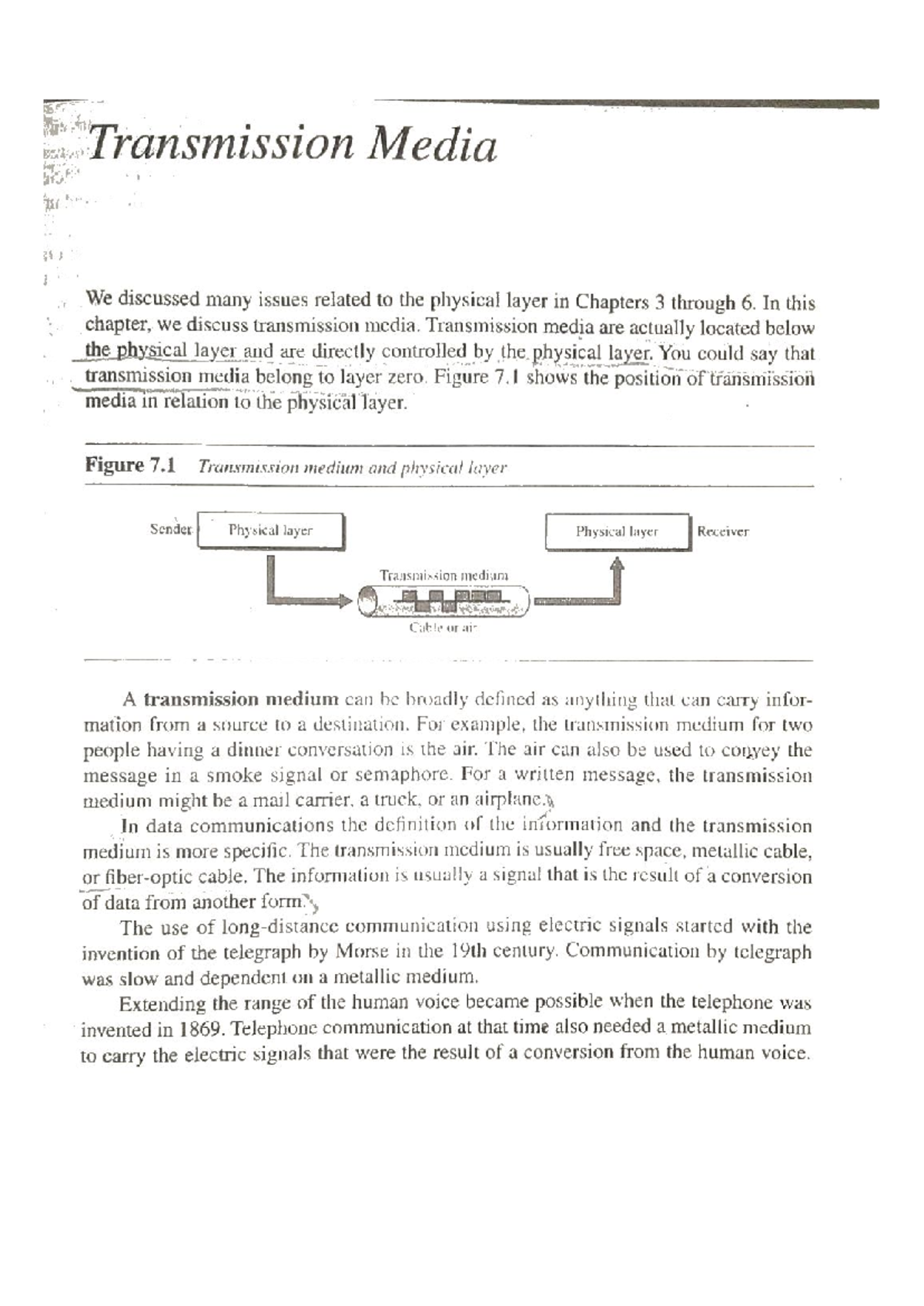 Transmission media - Computer science and engineering - Studocu