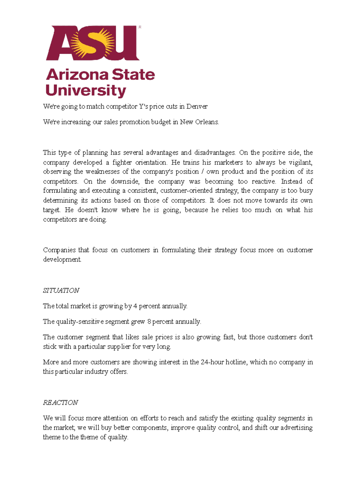 New Material Economic Lecture Notes and Summaries From Study in Arizona ...