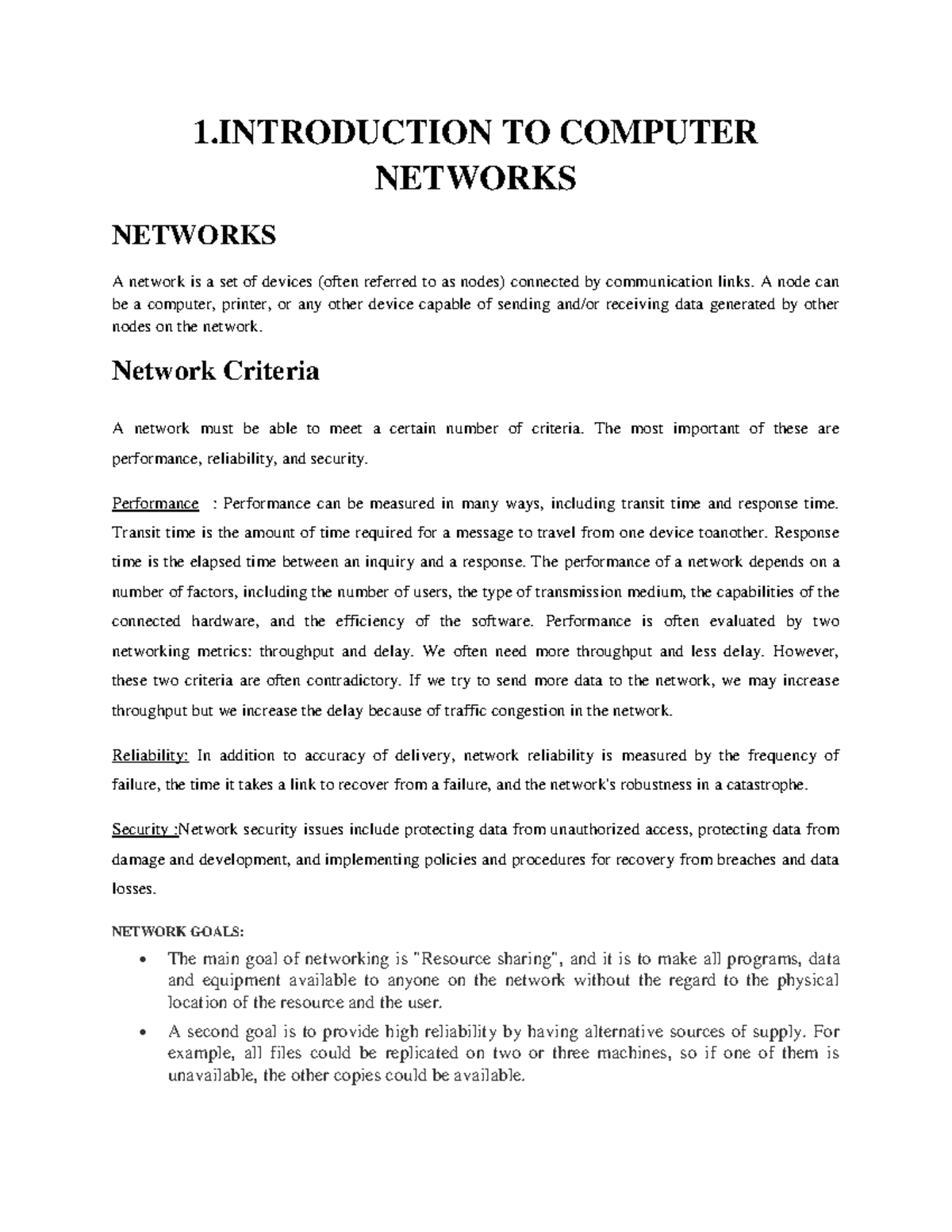1 Introduction TO Network 1 1 TO COMPUTER NETWORKS NETWORKS A 1-introduction-to-network-1-1-to-computer-networks-networks-a