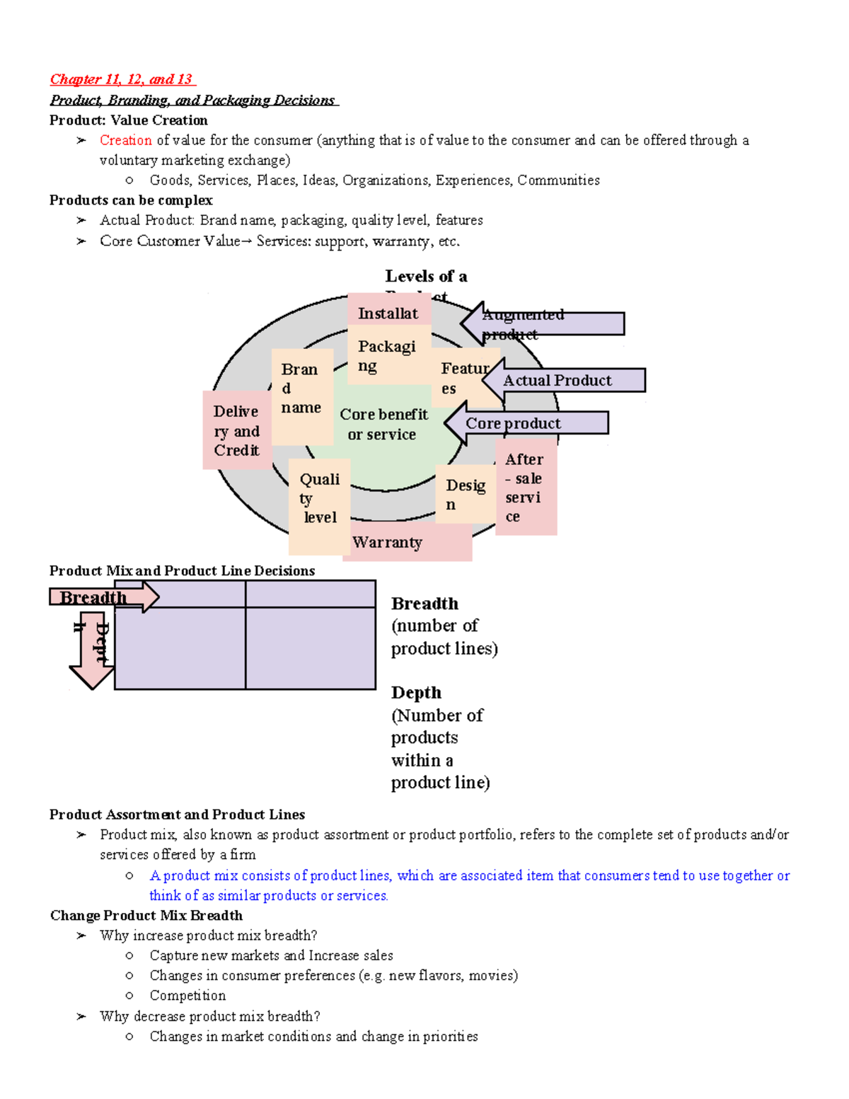 Chapter 11, 12, and 13 - Chapter 11, 12, and 13 Product, Branding, and ...