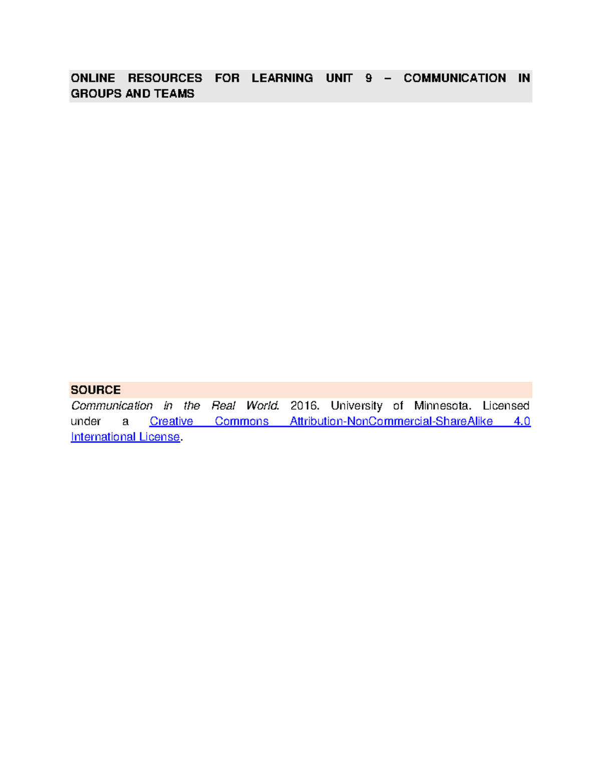 Online Resource FOR LU 9- COMM IN Groups Teams 01 Aug 2023 - ONLINE ...